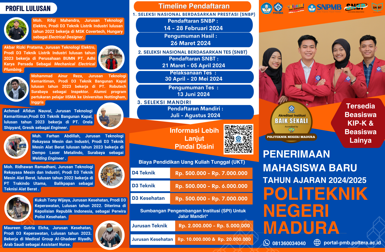 Informasi PMB POLTERA Tahun Akademik 2024/2025 – Politeknik Negeri Madura